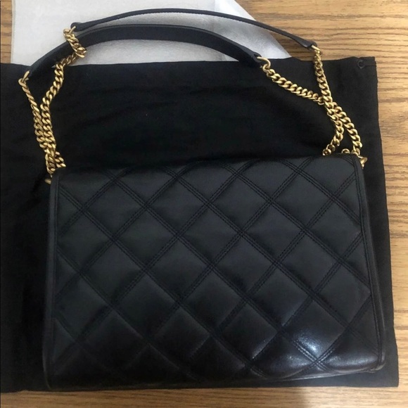 Saint Laurent | Bags | Ysl Becky Mini Quilted Leather Shoulder Bag ...